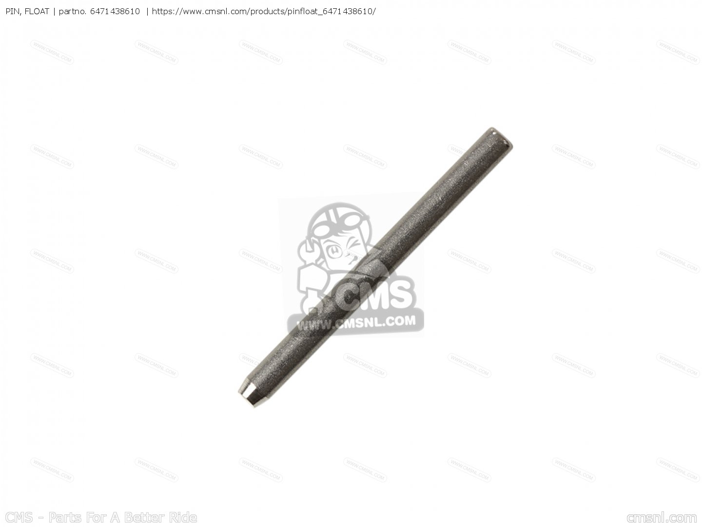 6471438610: PIN, FLOAT Yamaha - buy the 647-14386-10-00 at CMSNL
