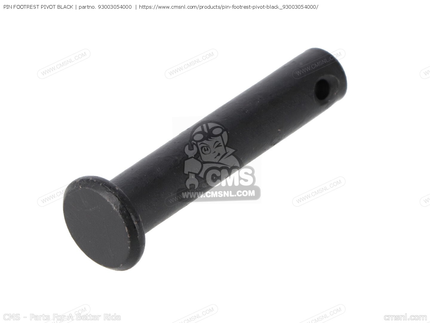 PIN FOOTREST PIVOT BLACK for KTM - order at CMSNL