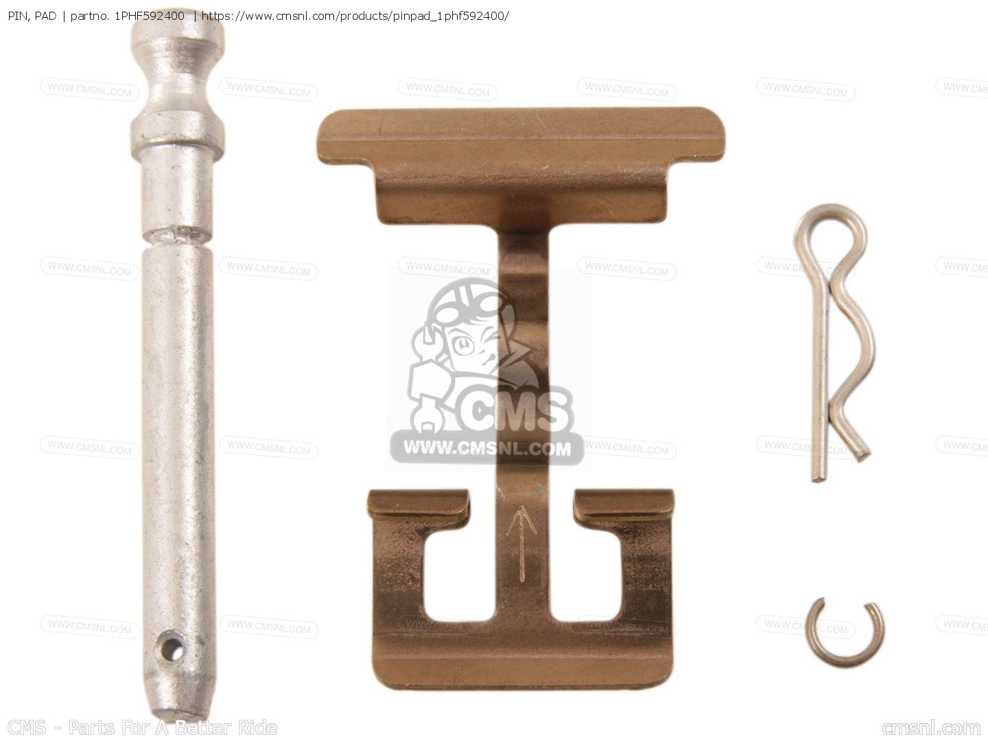 1PHF592400: PIN, PAD Yamaha - buy the 1PH-F5924-00-00 at CMSNL