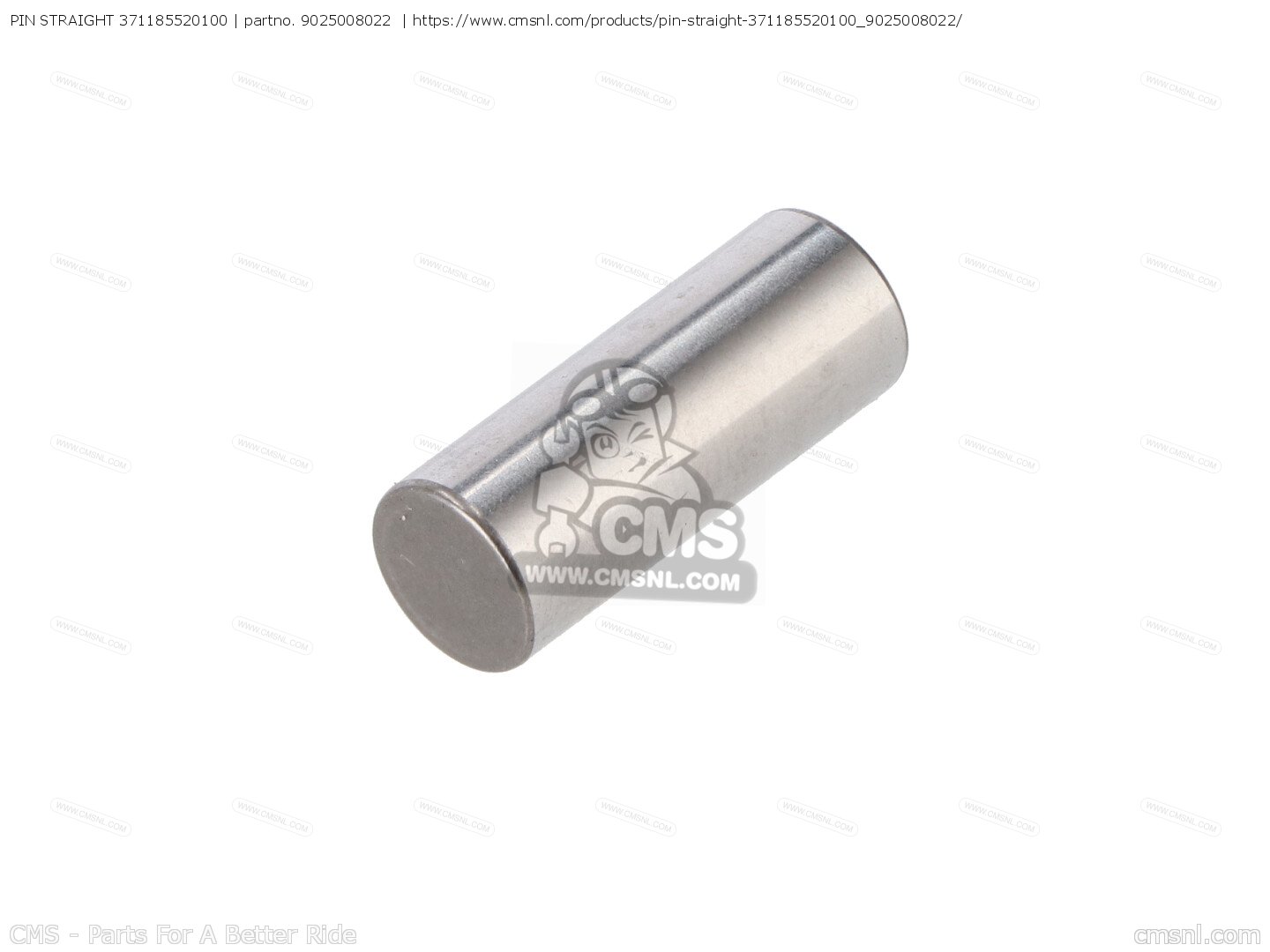 9025008022: PIN STRAIGHT 371185520100 Yamaha - buy the 90250-08022-00 ...