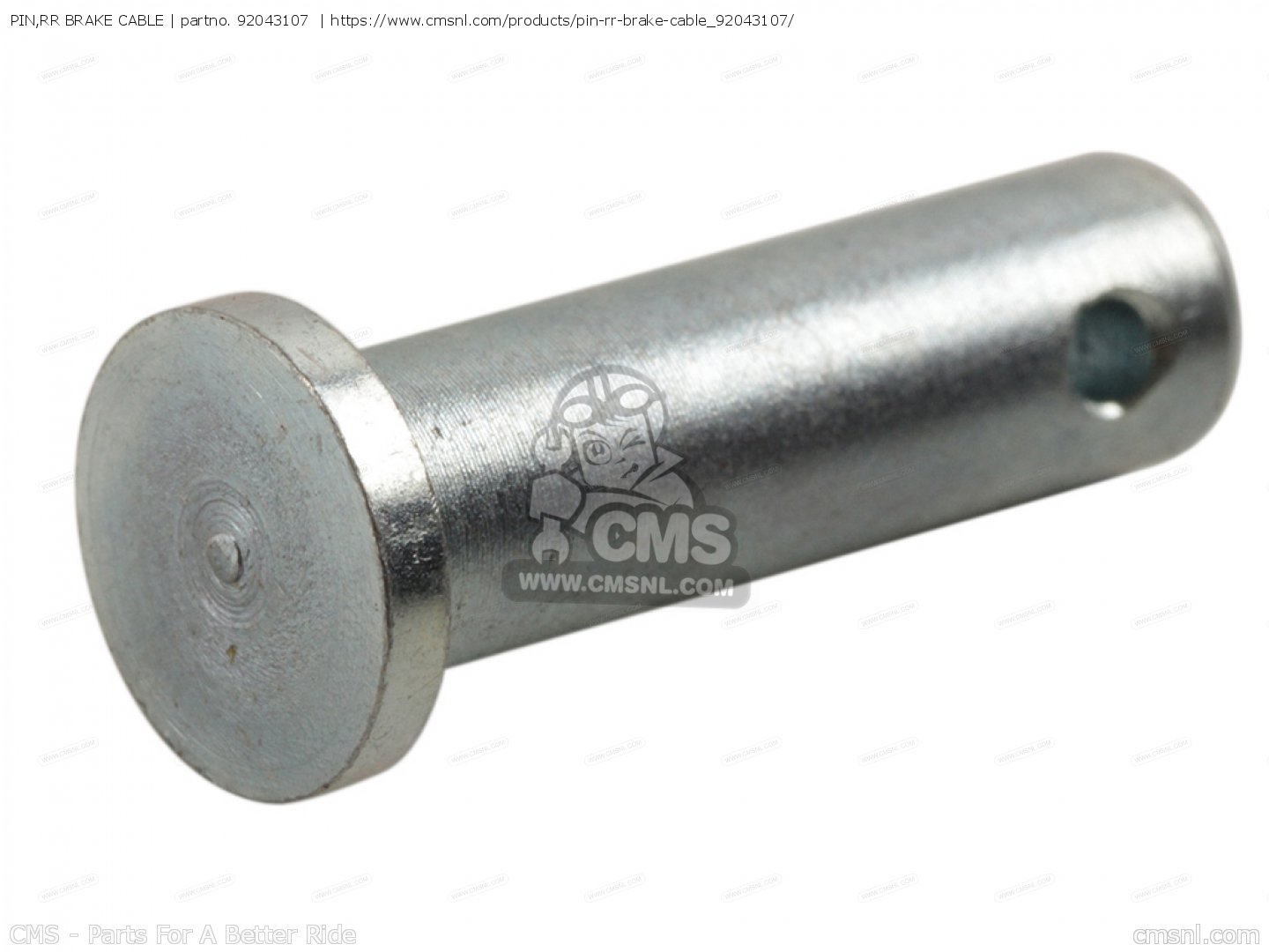 92043107: PIN,6X17 Kawasaki - buy the 92043-107 at CMSNL