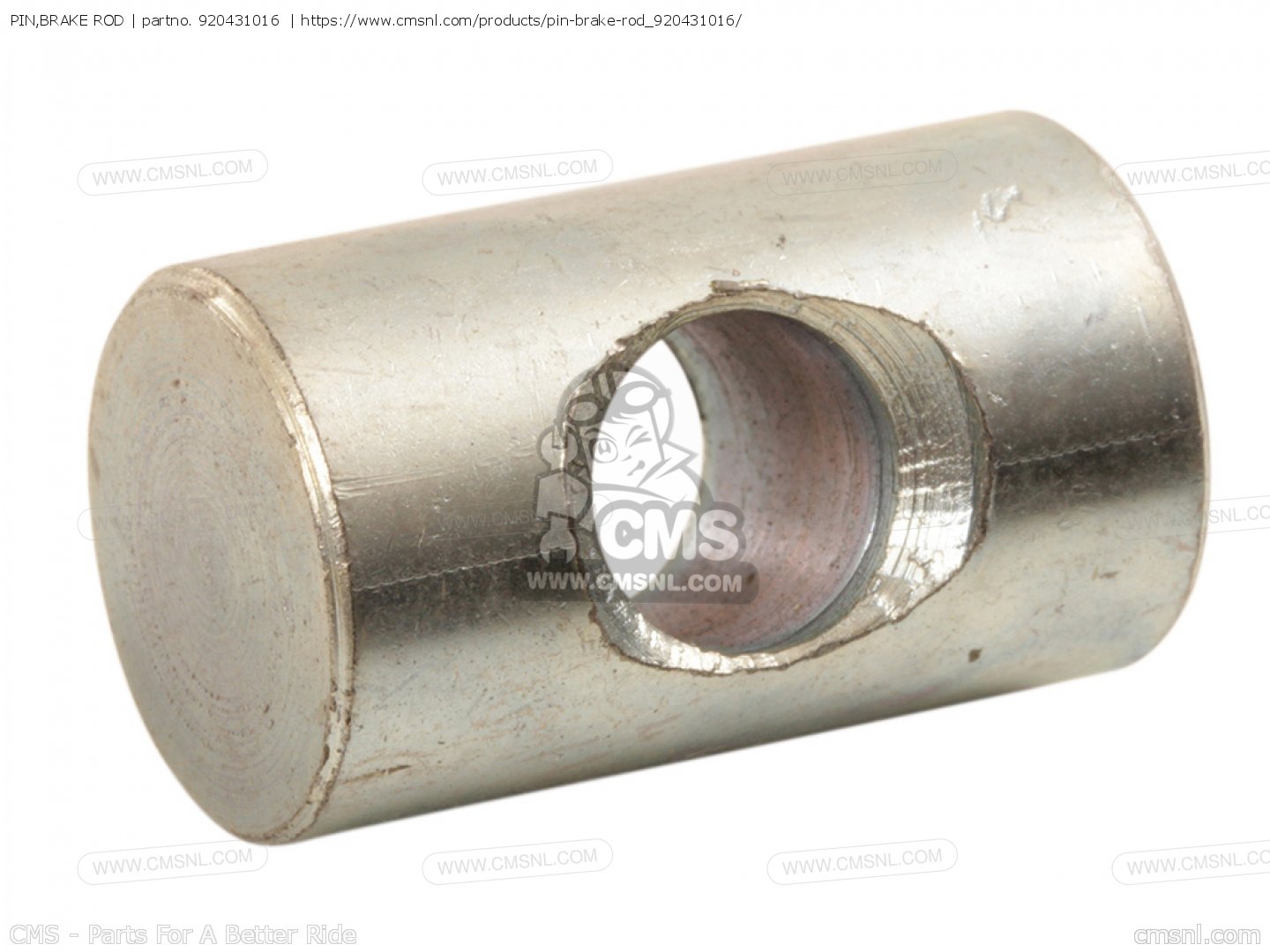 920431016: PIN,BRAKE ROD Kawasaki - buy the 92043-1016 at CMSNL