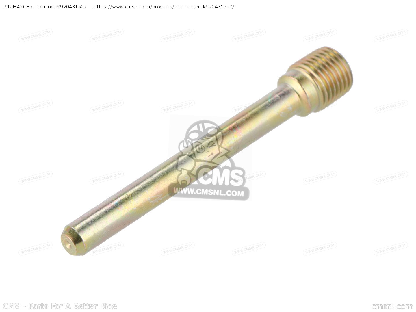 K920431507: PIN,HANGER Suzuki - buy the K9204-31507 at CMSNL