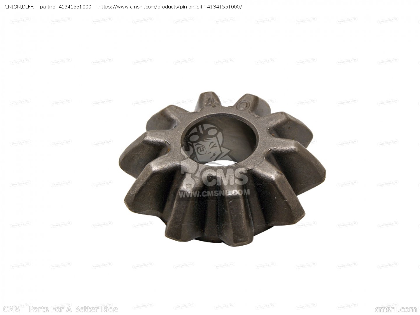 41341551000: Pinion,diff. Honda - buy the 41341-551-000 at CMSNL