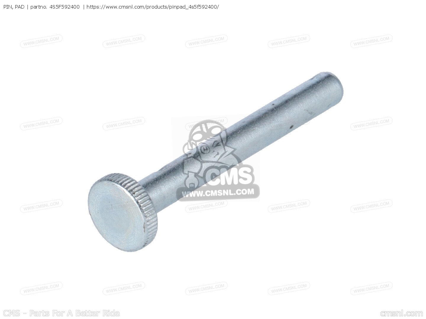 4S5F592400: Pin, Pad Yamaha - buy the 4S5-F5924-00-00 at CMSNL