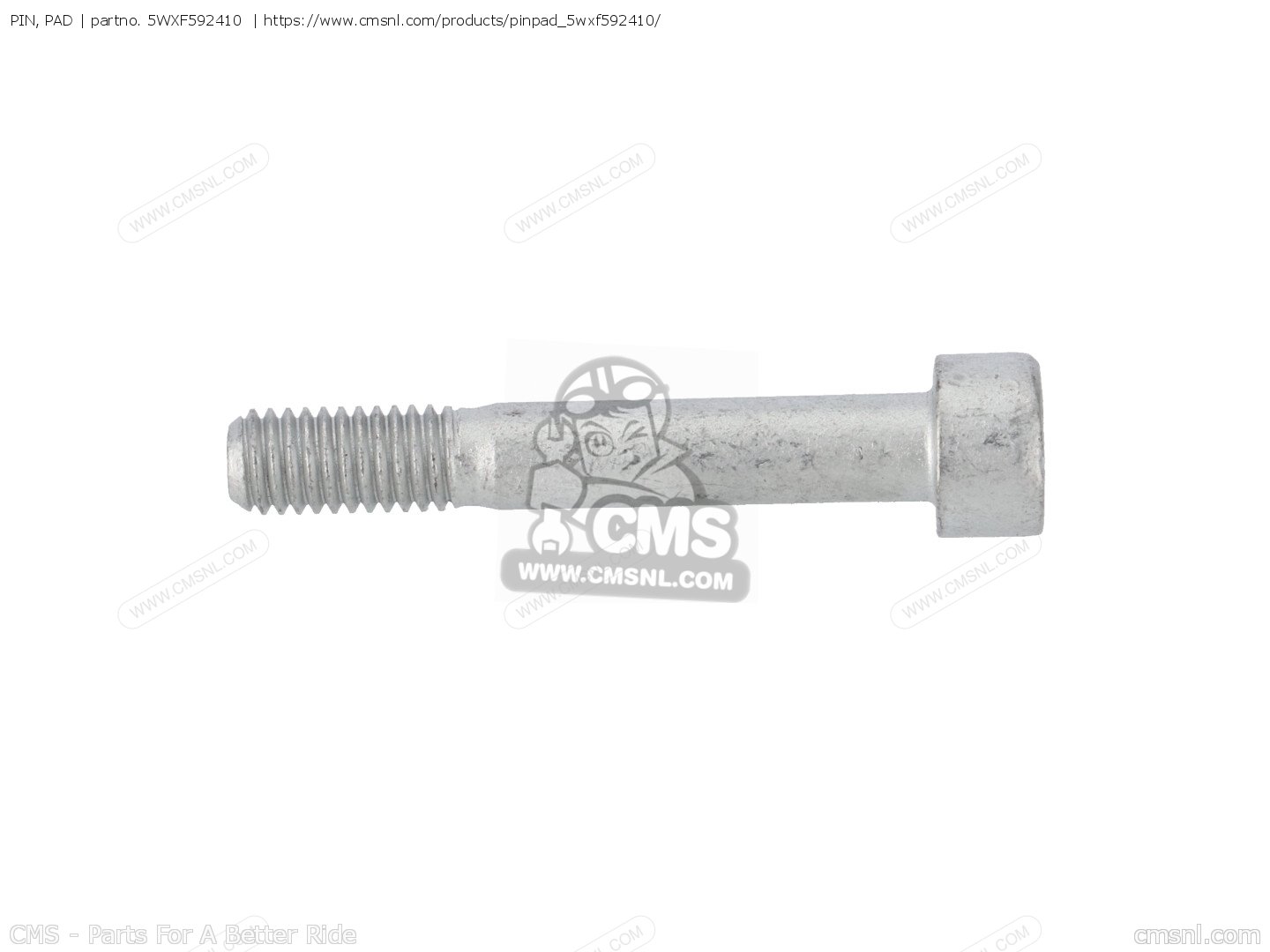 5WXF592410: Pin, Pad Yamaha - buy the 5WX-F5924-10-00 at CMSNL