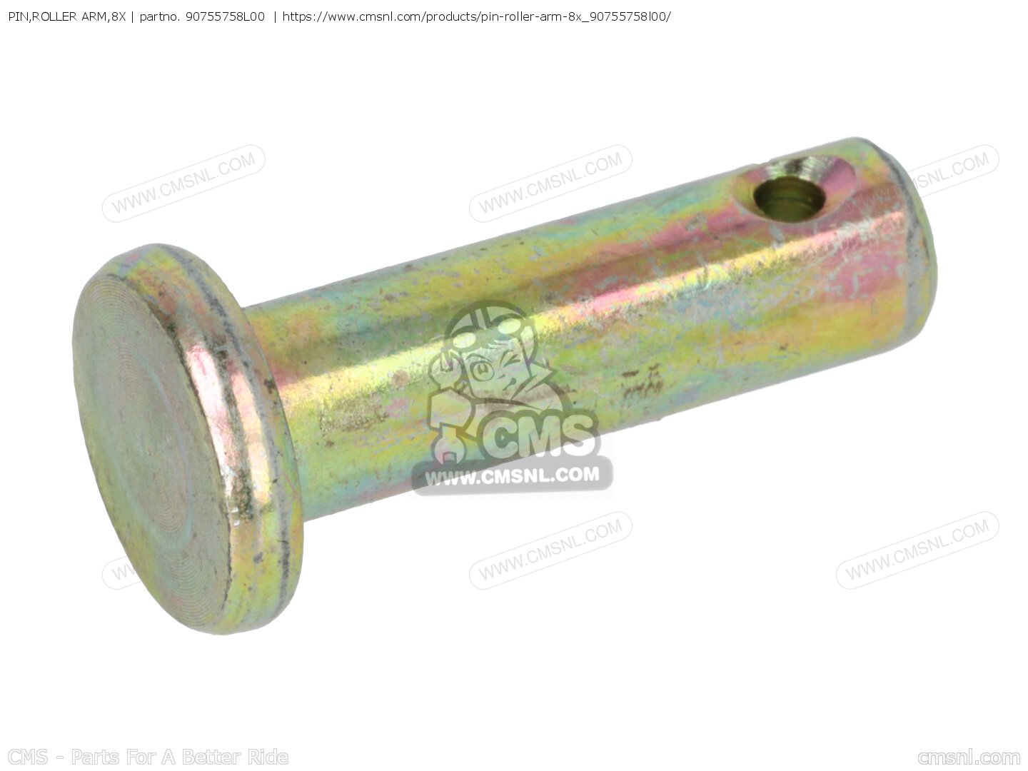 90755758L00: Pin,roller Arm,8x Honda - buy the 90755-758-L00 at CMSNL