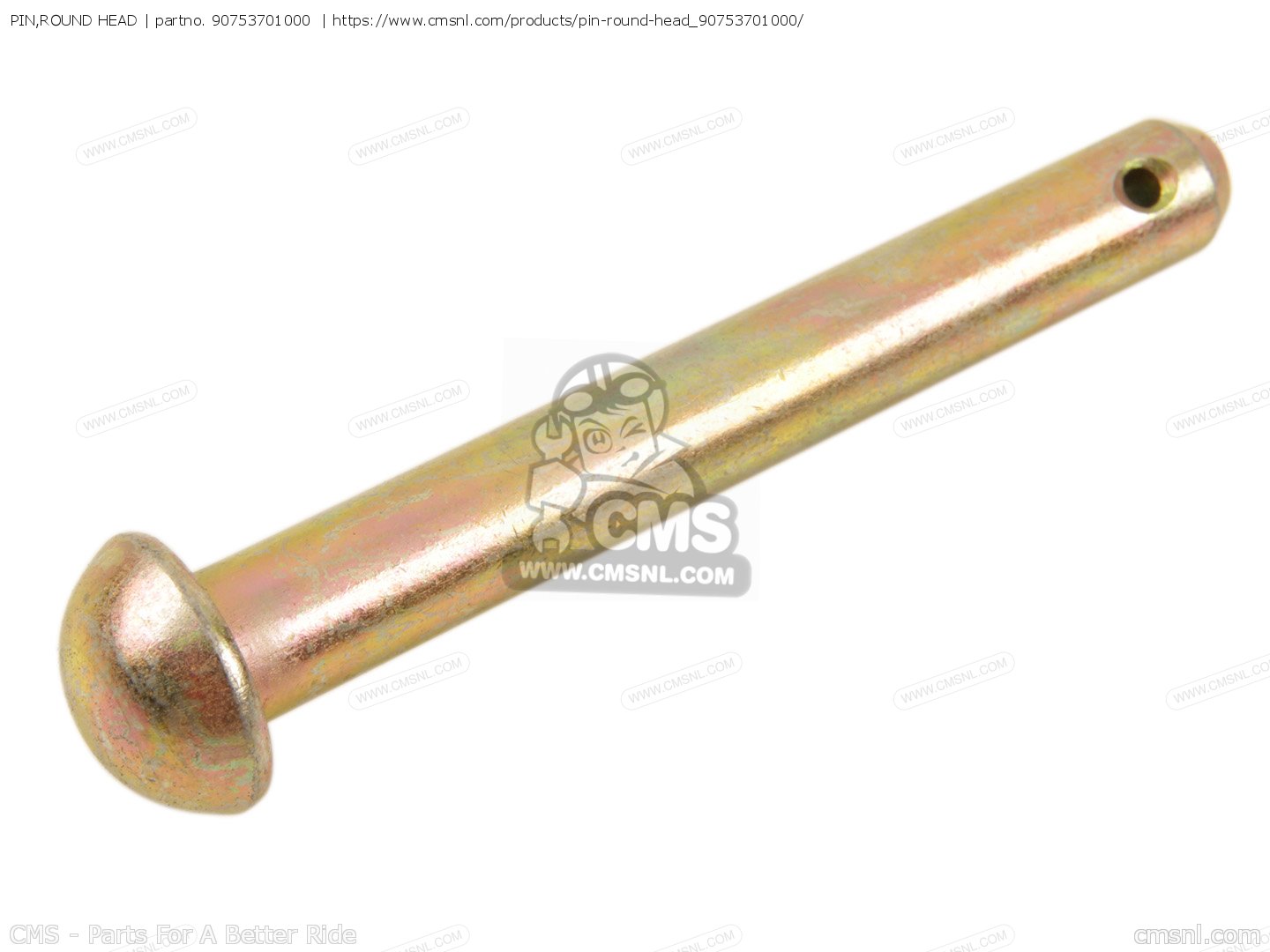 90753701000: PIN,ROUND HEAD Honda - buy the 90753-701-000 at CMSNL