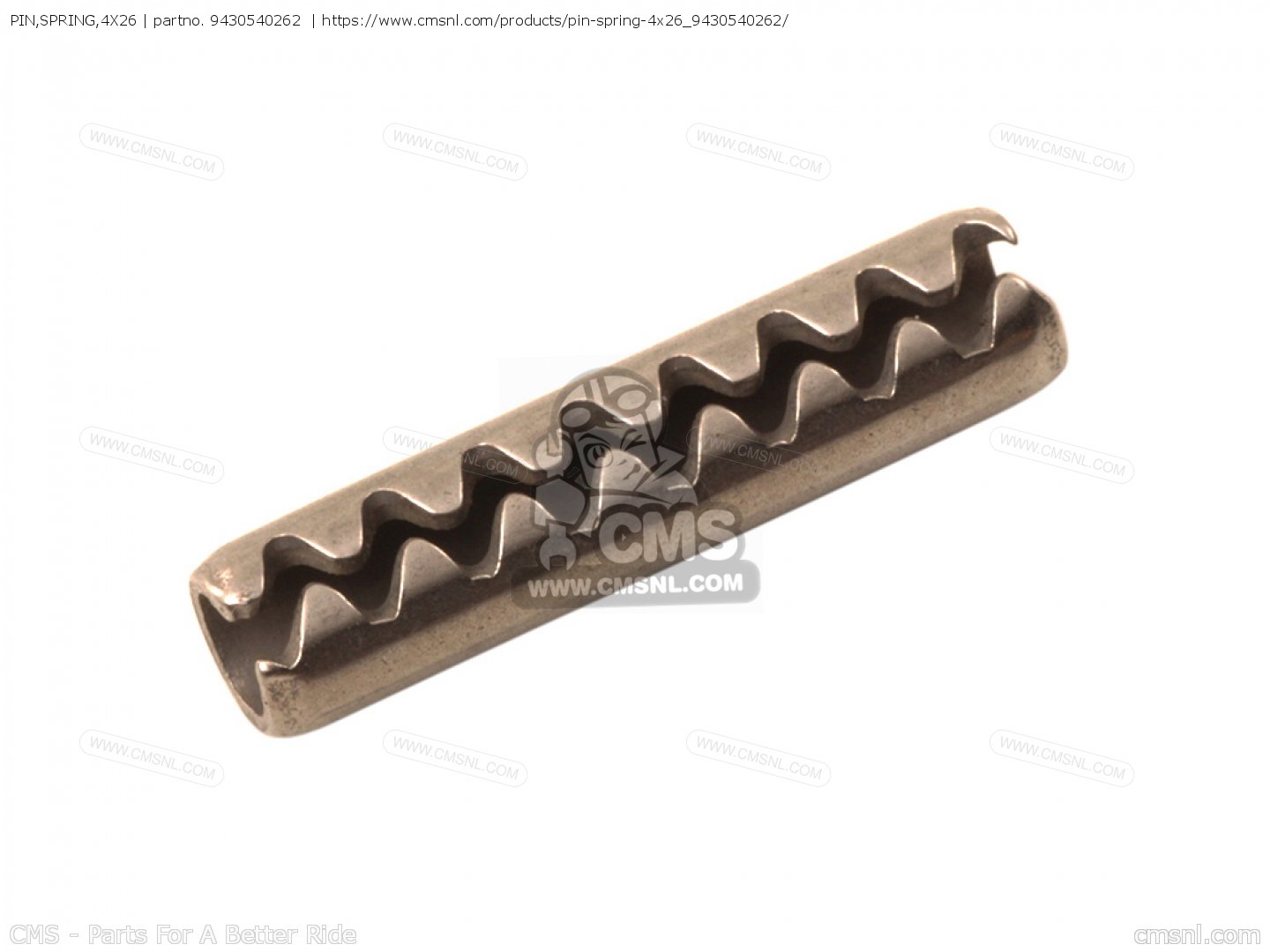 9430540262: PIN,SPRING,4X26 Honda - buy the 94305-40262 at CMSNL