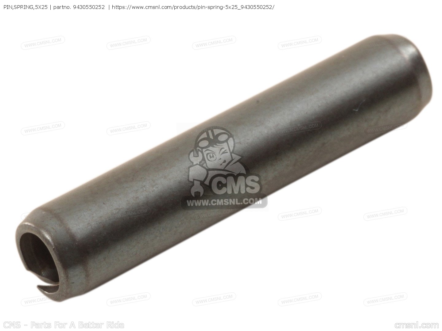 9430550252: PIN,SPRING,5X25 Honda - buy the 94305-50252 at CMSNL
