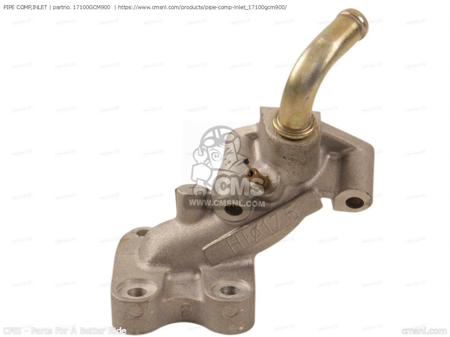 17100GCM900: Pipe Comp,inlet Honda - buy the 17100-GCM-900 at CMSNL