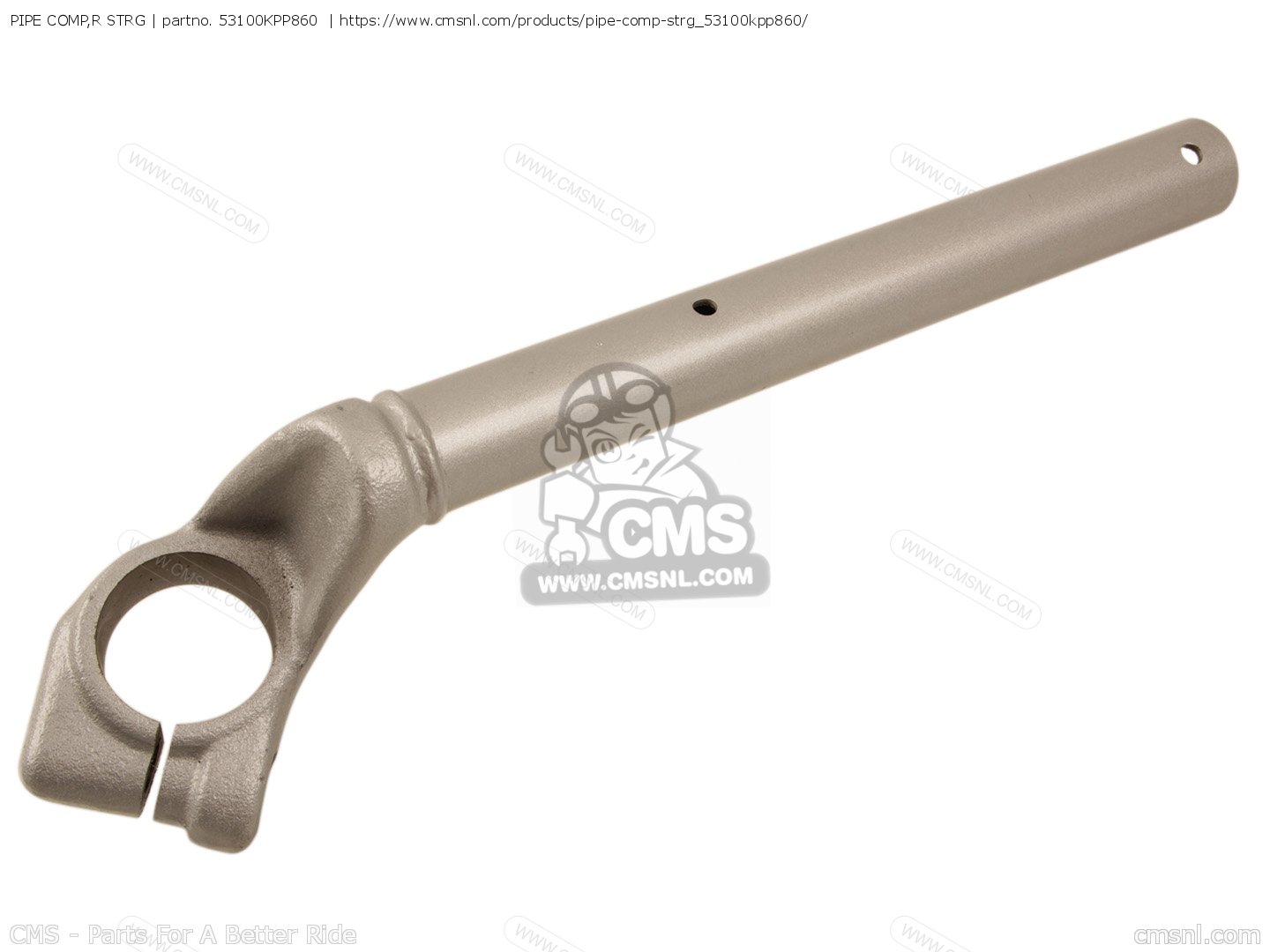 53100KPP860: Pipe Comp,r Strg Honda - buy the 53100-KPP-860 at CMSNL