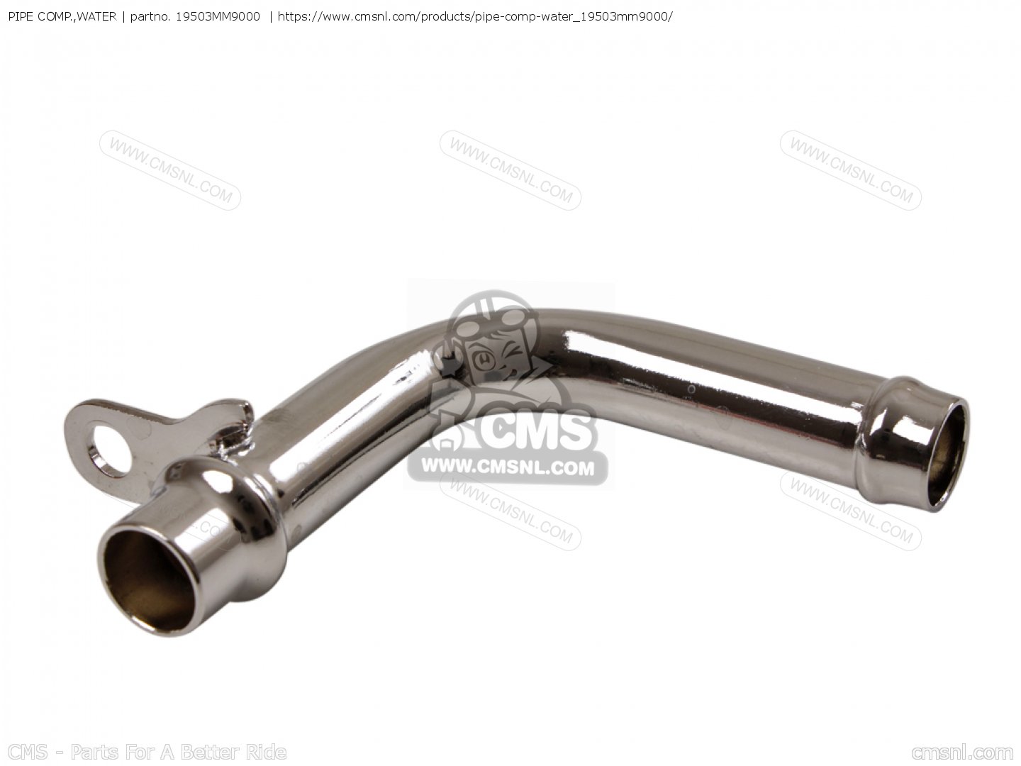 19503MM9000: PIPE COMP.,WATER Honda - buy the 19503-MM9-000 at CMSNL