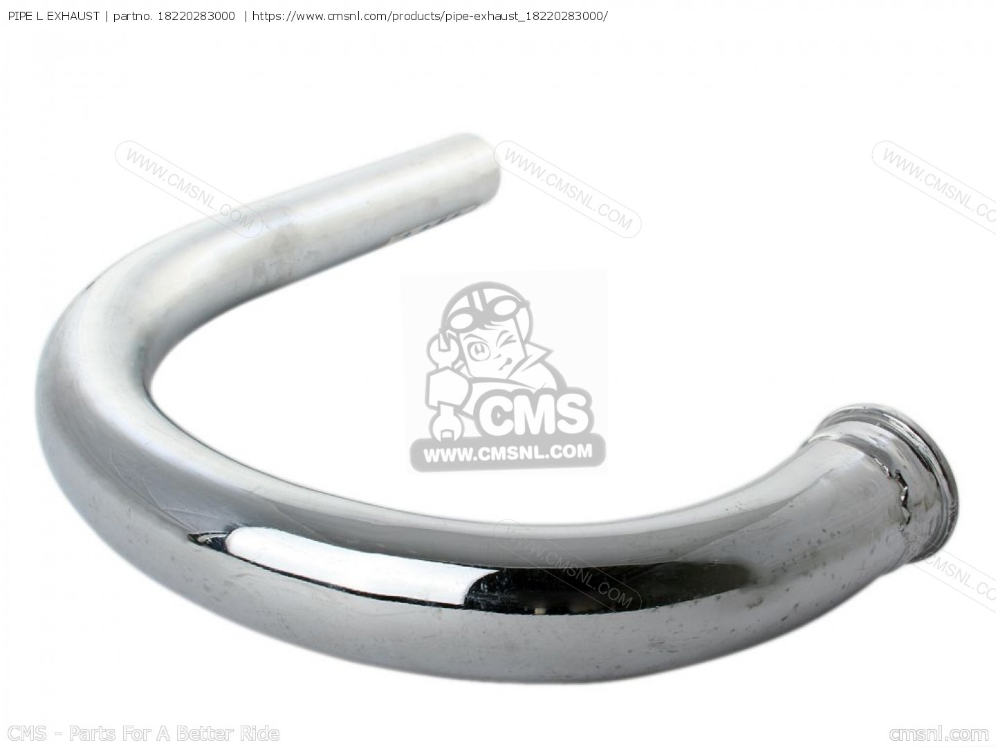 18220283000: Pipe L Exhaust Honda - buy the 18220-283-000 at CMSNL
