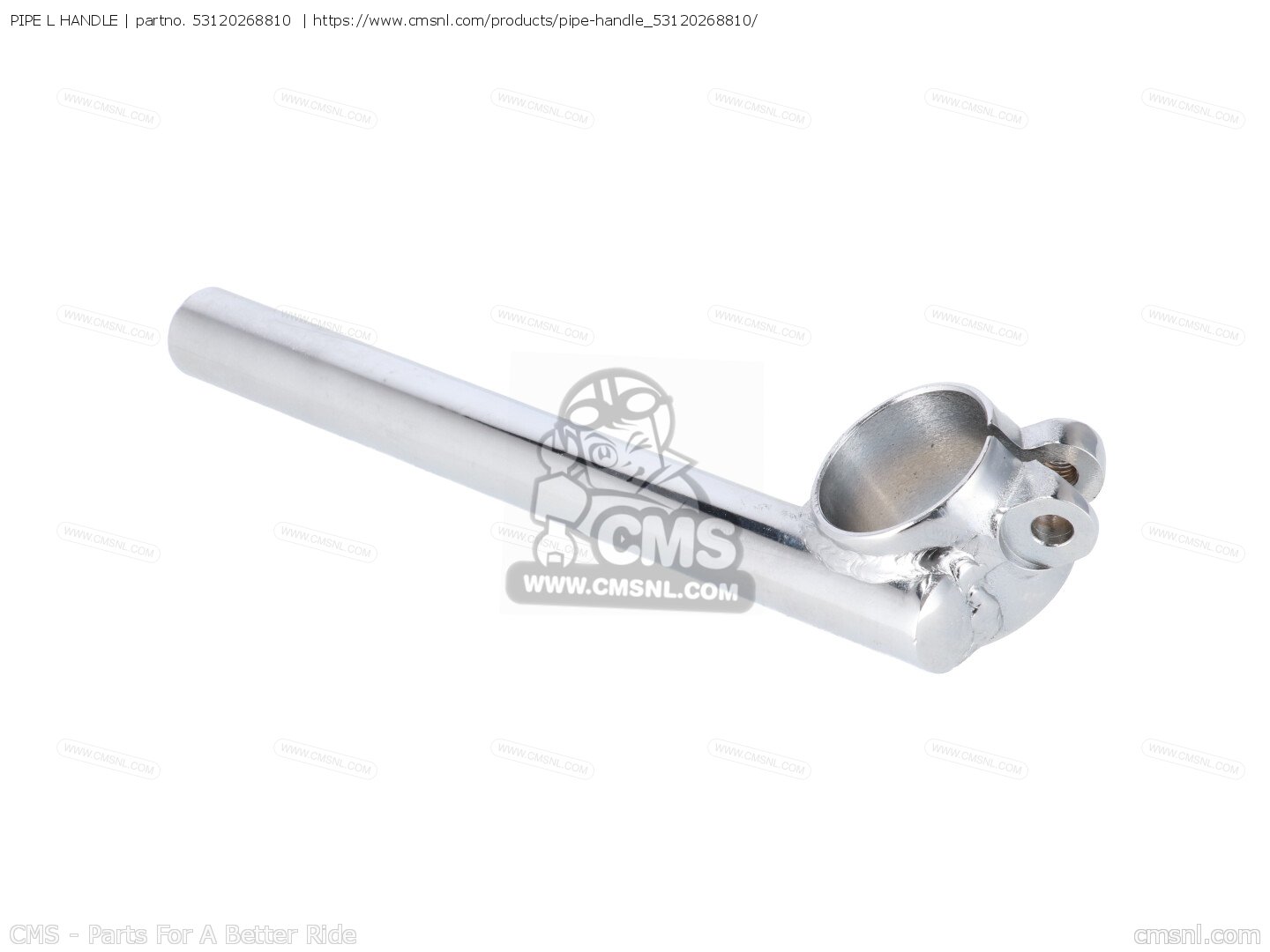 53120268810: PIPE L HANDLE Honda - buy the 53120-268-810 at CMSNL