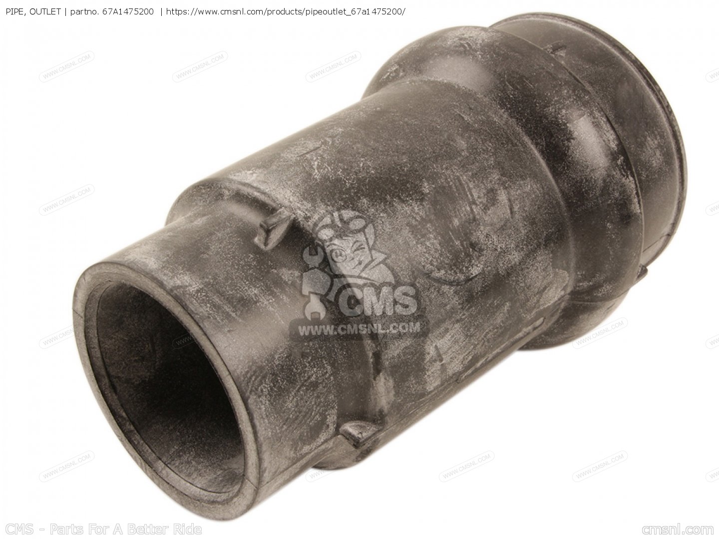 67A1475200: PIPE, OUTLET Yamaha - buy the 67A-14752-00-00 at CMSNL