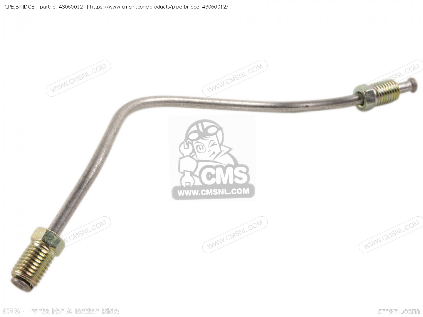 43060012: Pipe,bridge Kawasaki - buy the 43060-012 at CMSNL