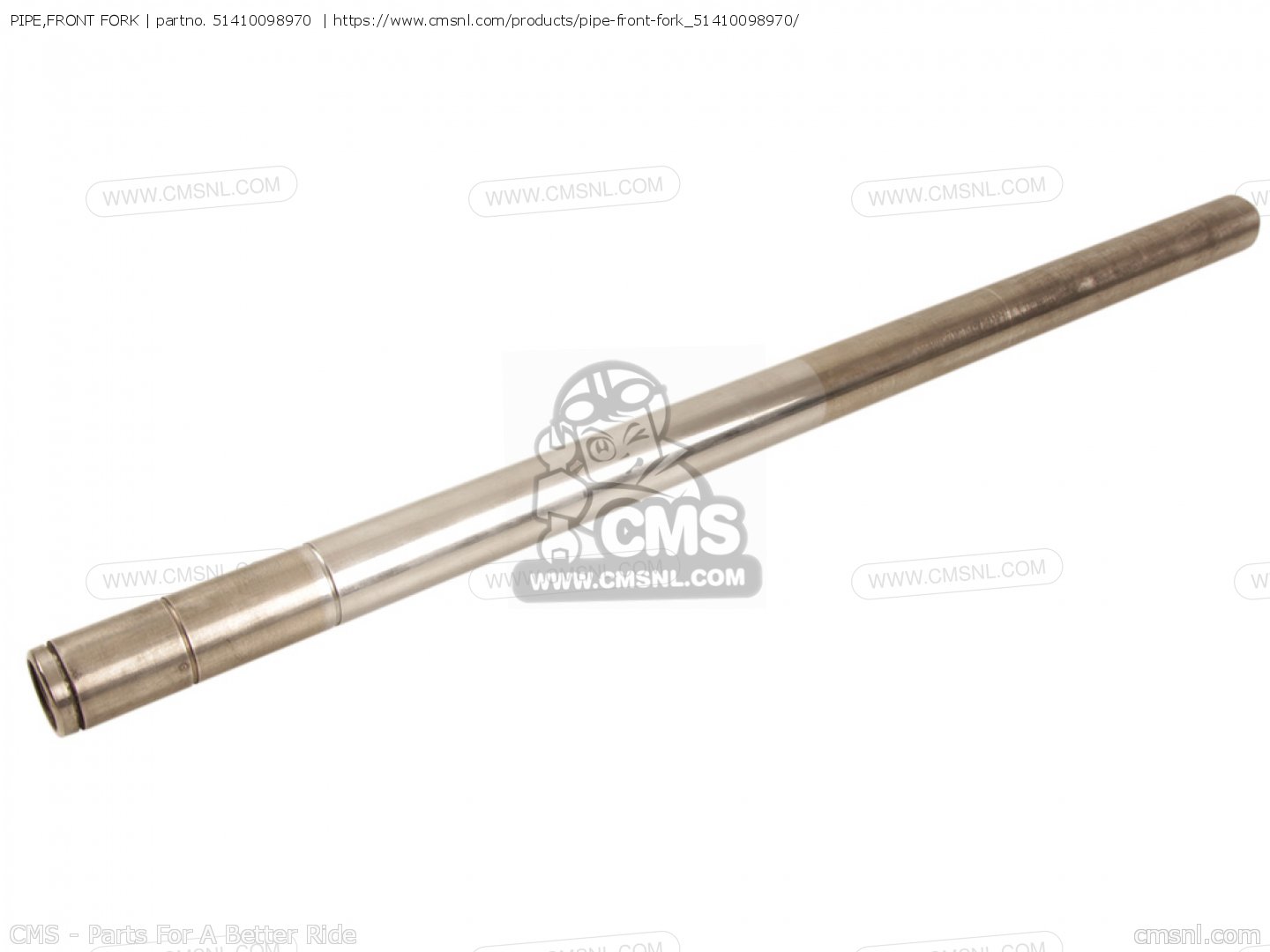 51410098970: PIPE,FRONT FORK Honda - buy the 51410-098-970 at CMSNL