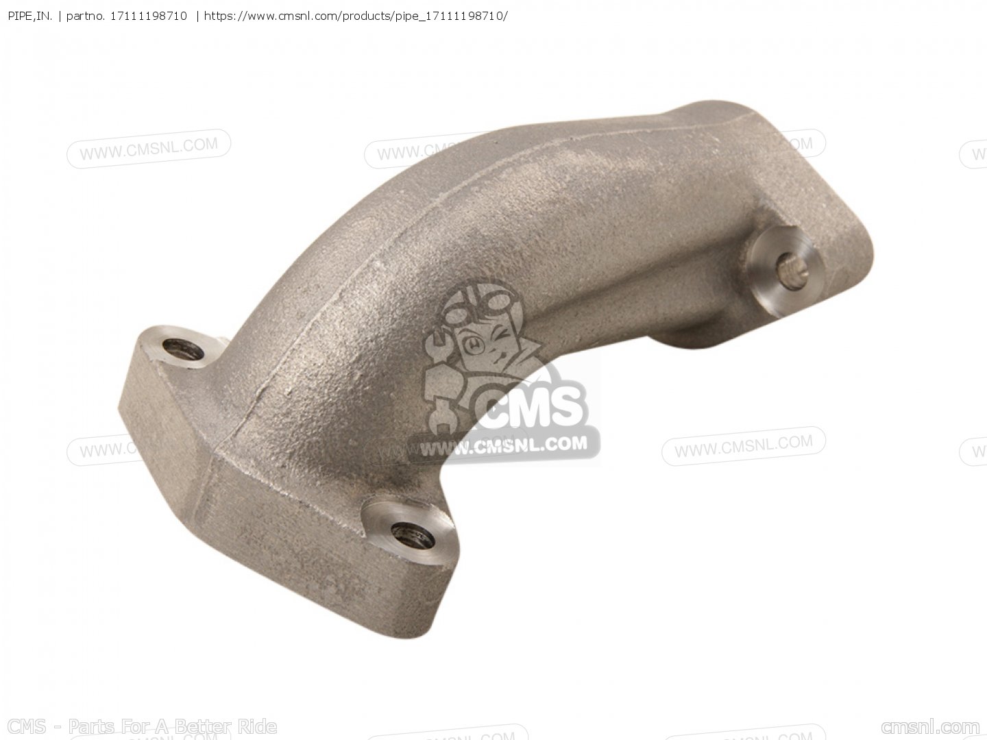 17111198710: Pipe,in. Honda - buy the 17111-198-710 at CMSNL