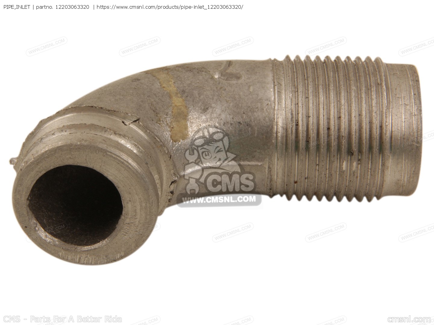 12203063320: PIPE,INLET Honda - buy the 12203-063-320 at CMSNL