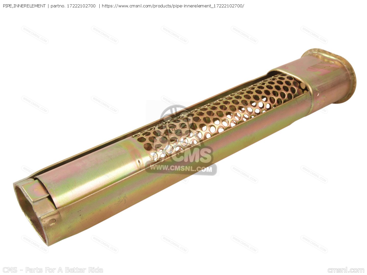 17222102700: PIPE,INNERELEMENT Honda - buy the 17222-102-700 at CMSNL