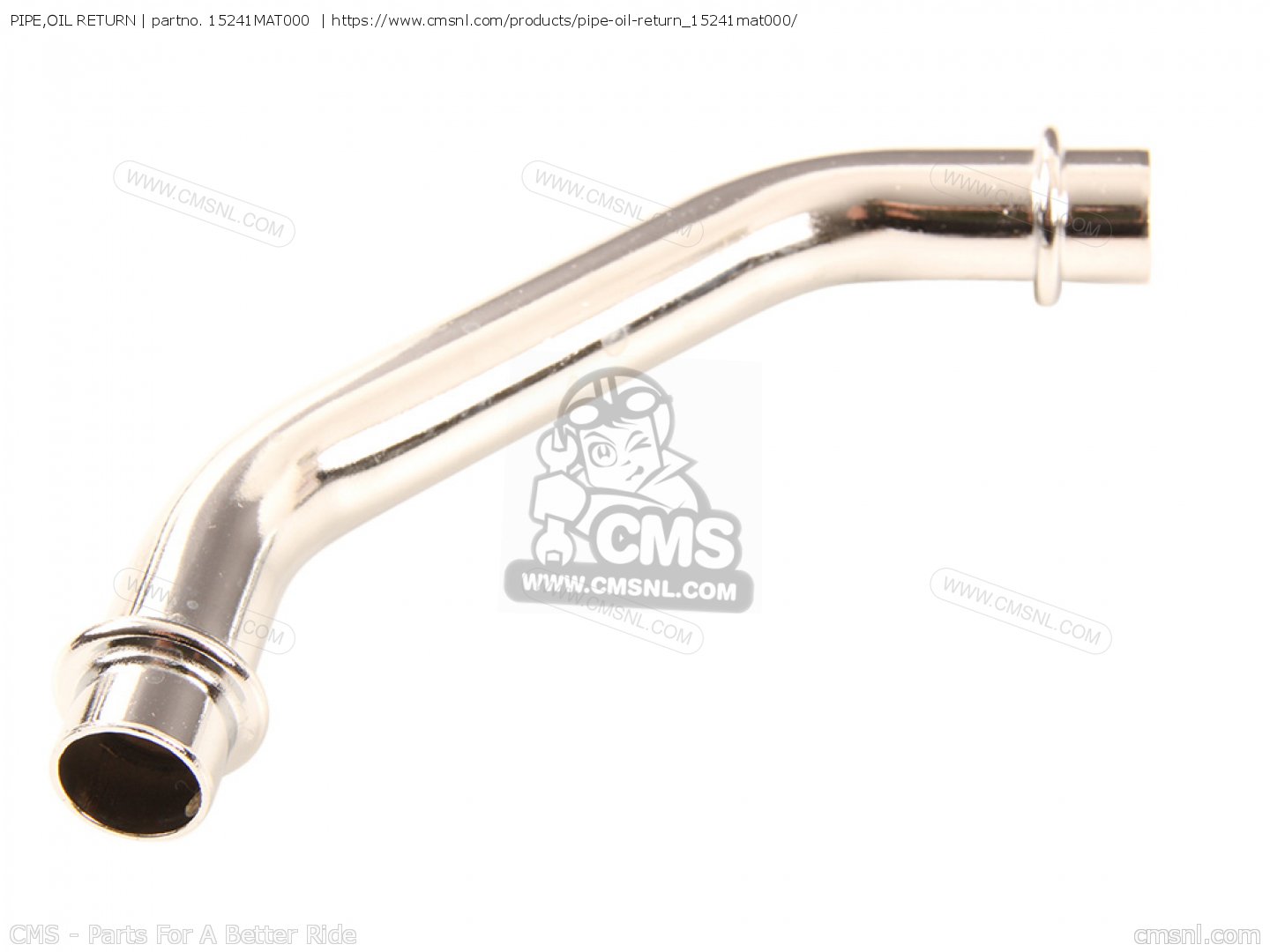 15241MAT000: PIPE,OIL RETURN Honda - buy the 15241-MAT-000 at CMSNL