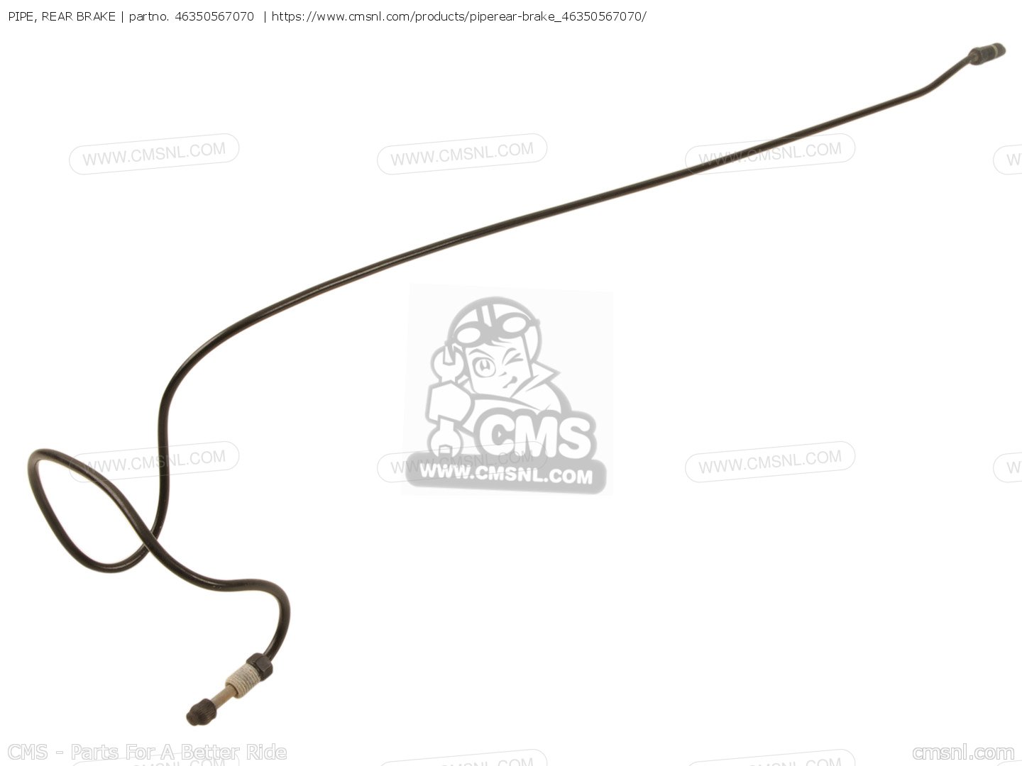46350567070: Pipe, Rear Brake Honda - buy the 46350-567-070 at CMSNL