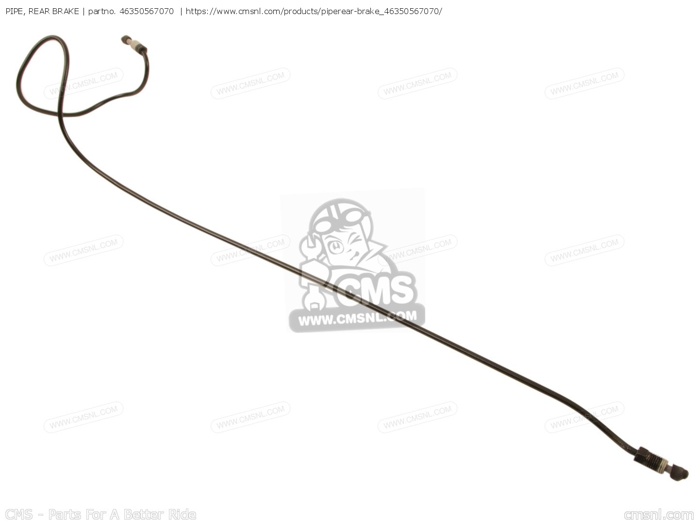 46350567070: Pipe, Rear Brake Honda - buy the 46350-567-070 at CMSNL