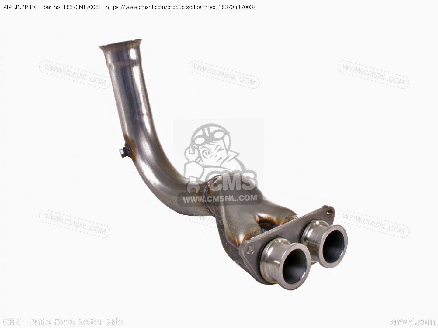 18370MT7003: PIPE,R.RR.EX. Honda - buy the 18370-MT7-003 at CMSNL