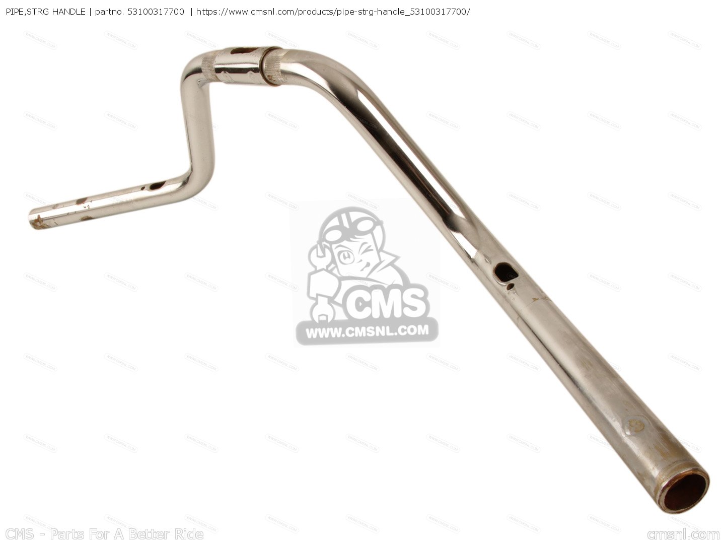53100317700: PIPE,STRG HANDLE Honda - buy the 53100-317-700 at CMSNL