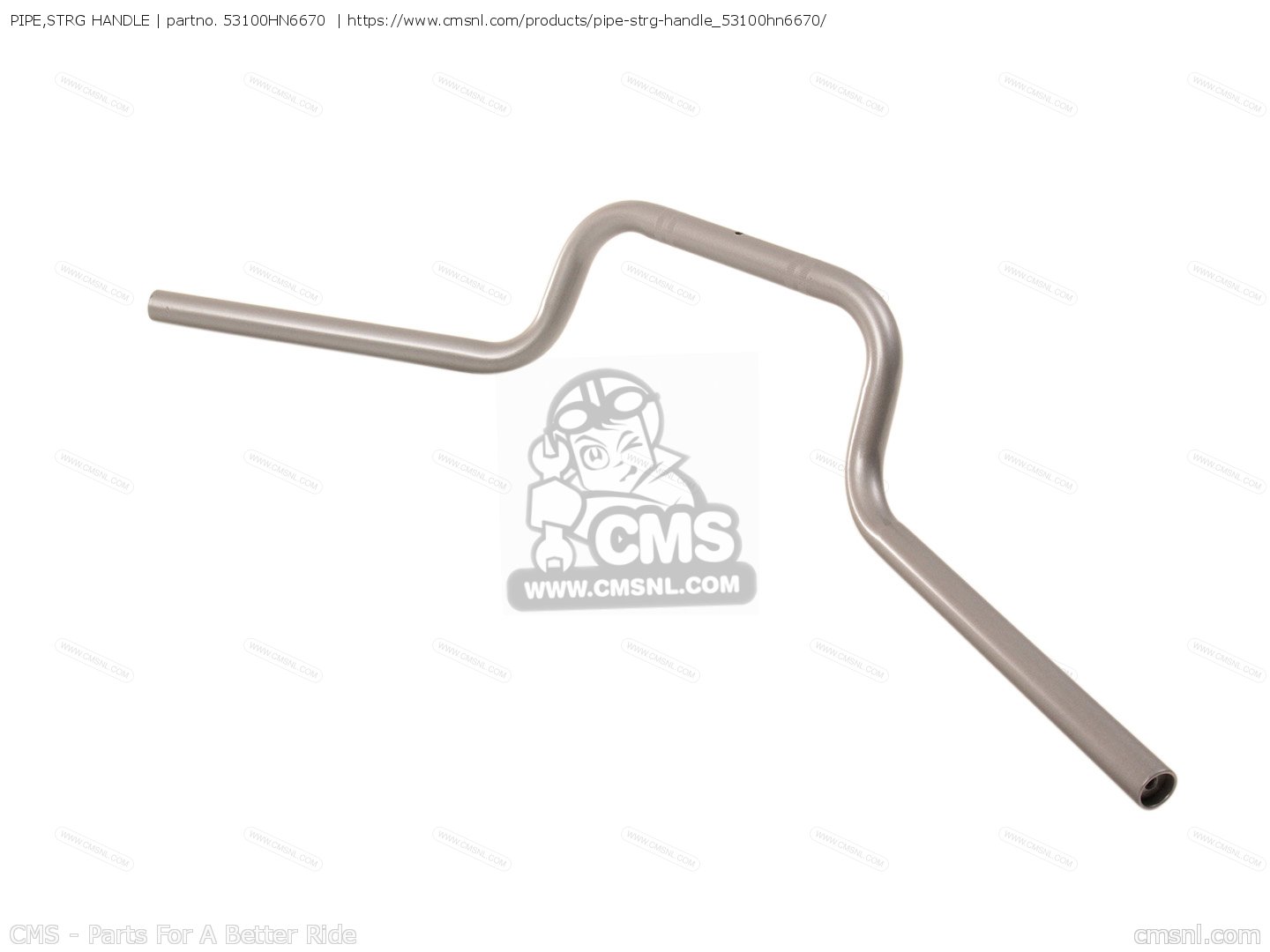 53100HN6670: Pipe,strg Handle Honda - buy the 53100-HN6-670 at CMSNL
