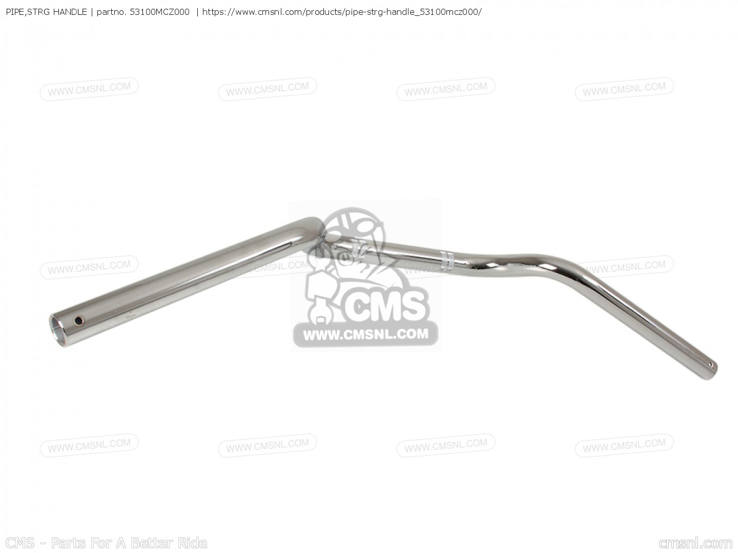 53100MCZ000: PIPE,STRG HANDLE Honda - buy the 53100-MCZ-000 at CMSNL