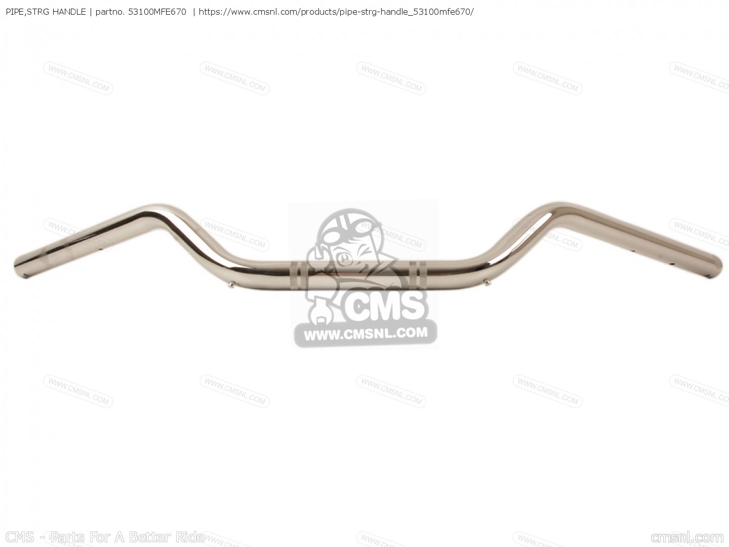 53100MFE670: PIPE,STRG HANDLE Honda - buy the 53100-MFE-670 at CMSNL