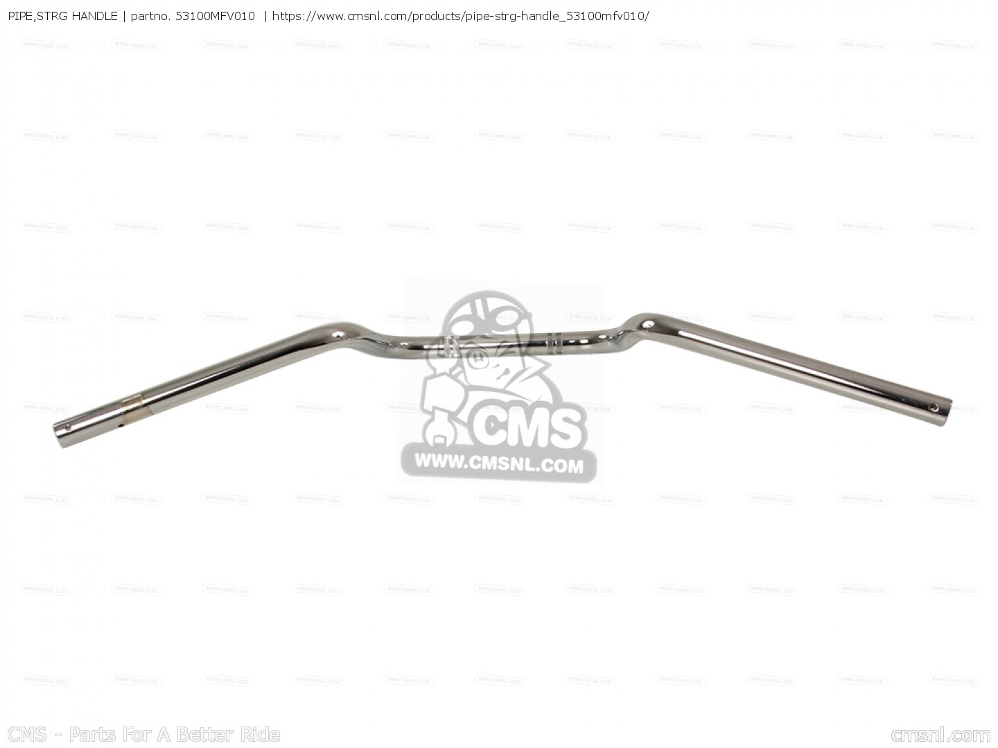 53100MFV010: PIPE,STRG HANDLE Honda - buy the 53100-MFV-010 at CMSNL