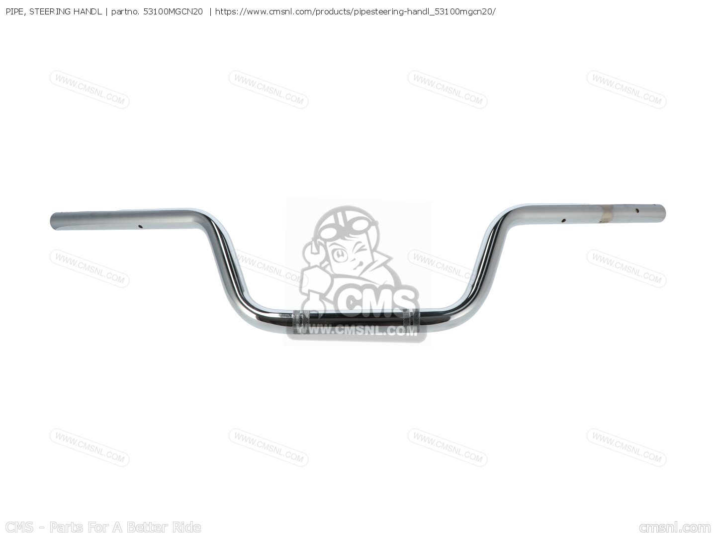 53100MGCN20: Pipe,strg Handle Honda - buy the 53100-MGC-N20 at CMSNL