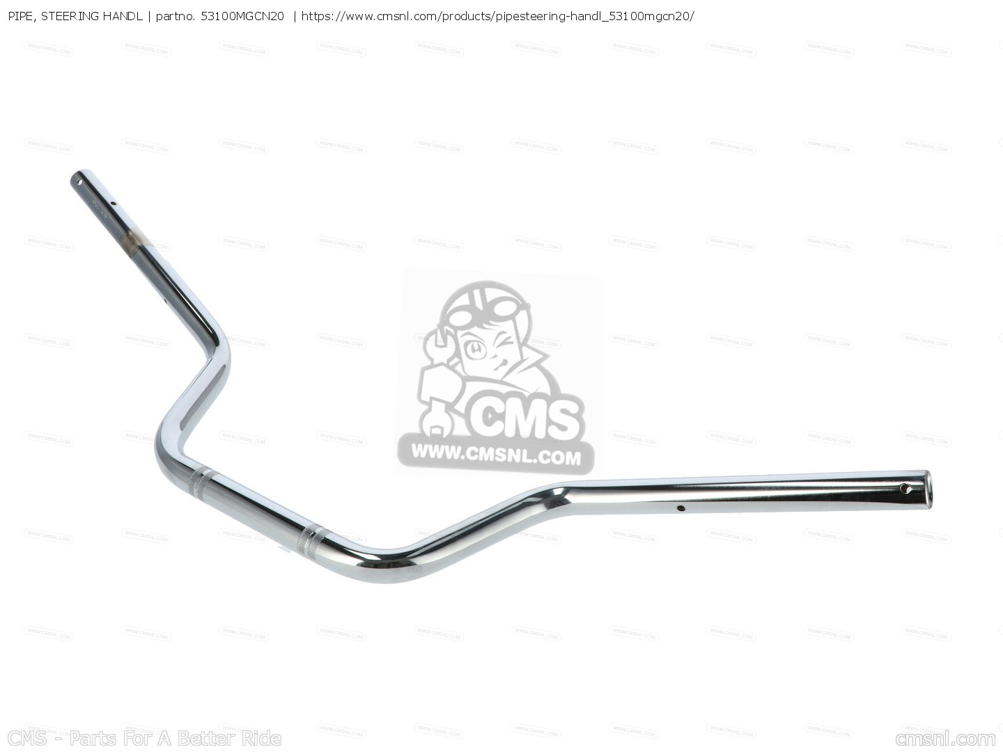 53100MGCN20: Pipe,strg Handle Honda - buy the 53100-MGC-N20 at CMSNL