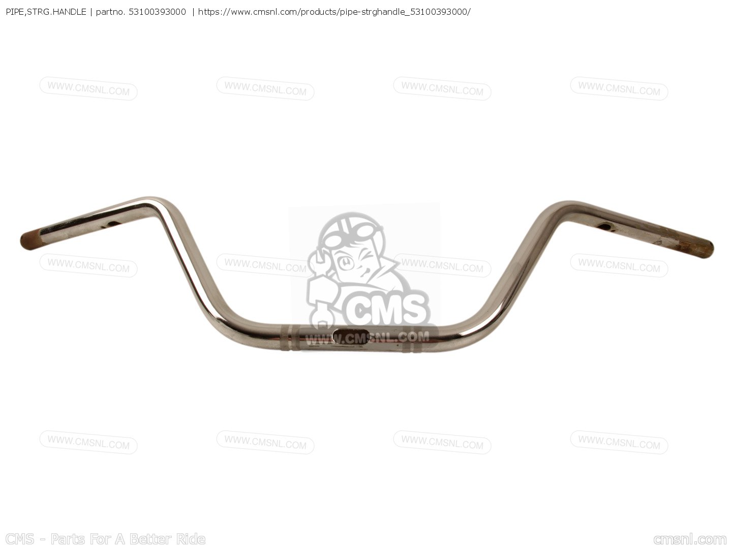 53100393000: PIPE,STRG.HANDLE Honda - buy the 53100-393-000 at CMSNL