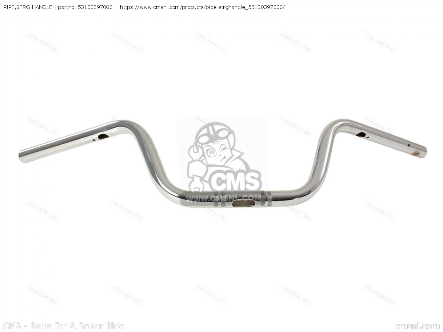 53100397000: PIPE,STRG.HANDLE Honda - buy the 53100-397-000 at CMSNL
