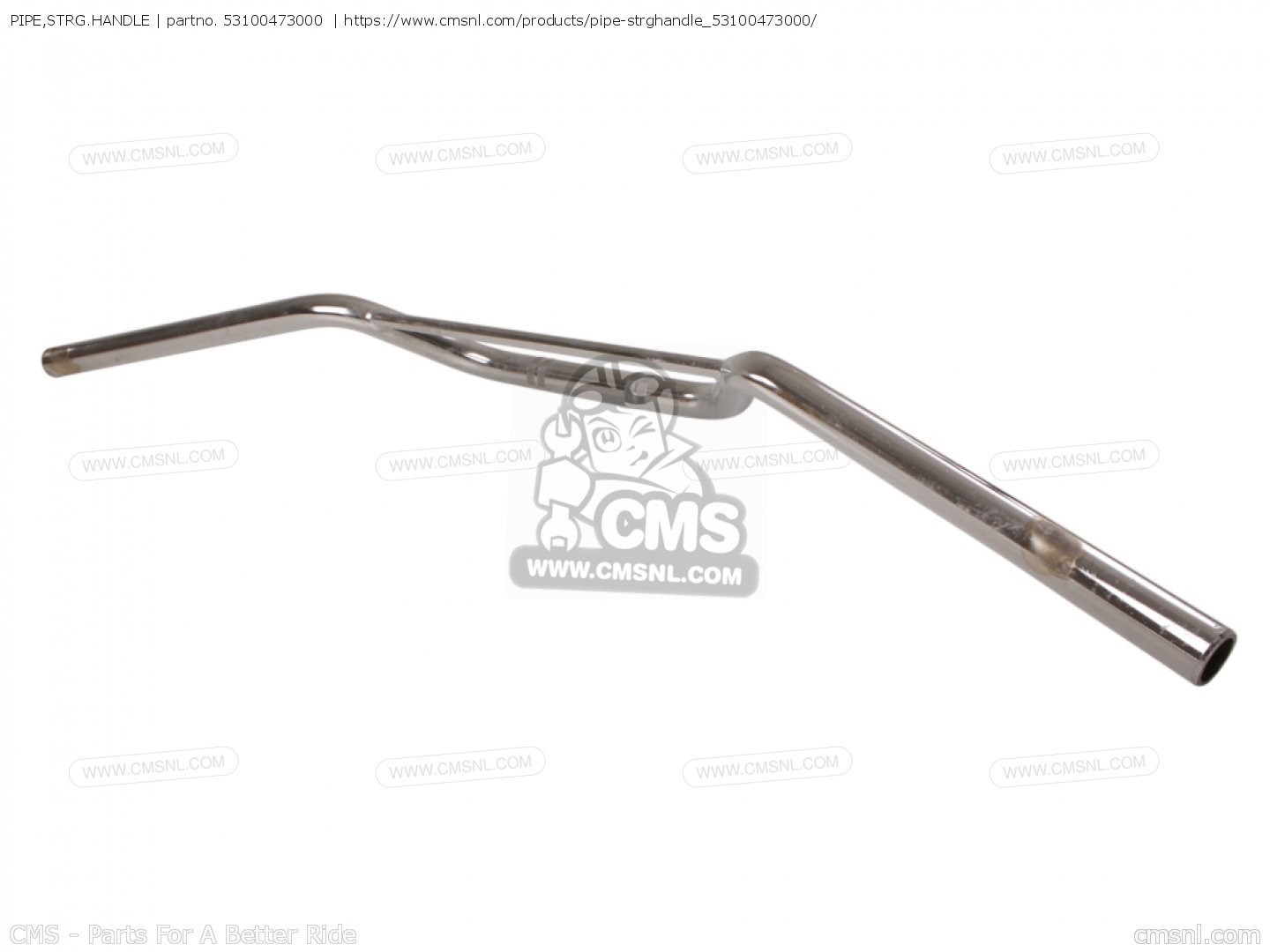 53100473000: PIPE,STRG.HANDLE Honda - buy the 53100-473-000 at CMSNL