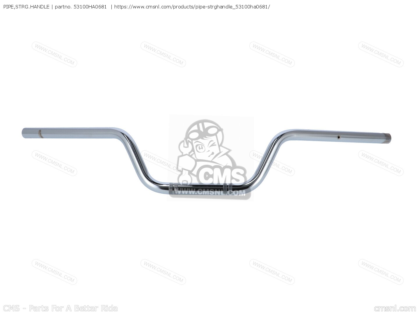 53100HA0681: PIPE,STRG.HANDLE Honda - buy the 53100-HA0-681 at CMSNL