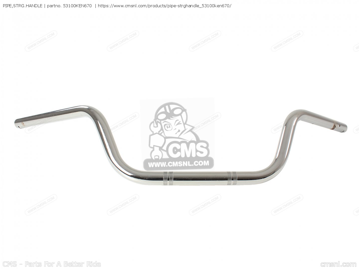53100KEN670: Pipe,strg.handle Honda - buy the 53100-KEN-670 at CMSNL