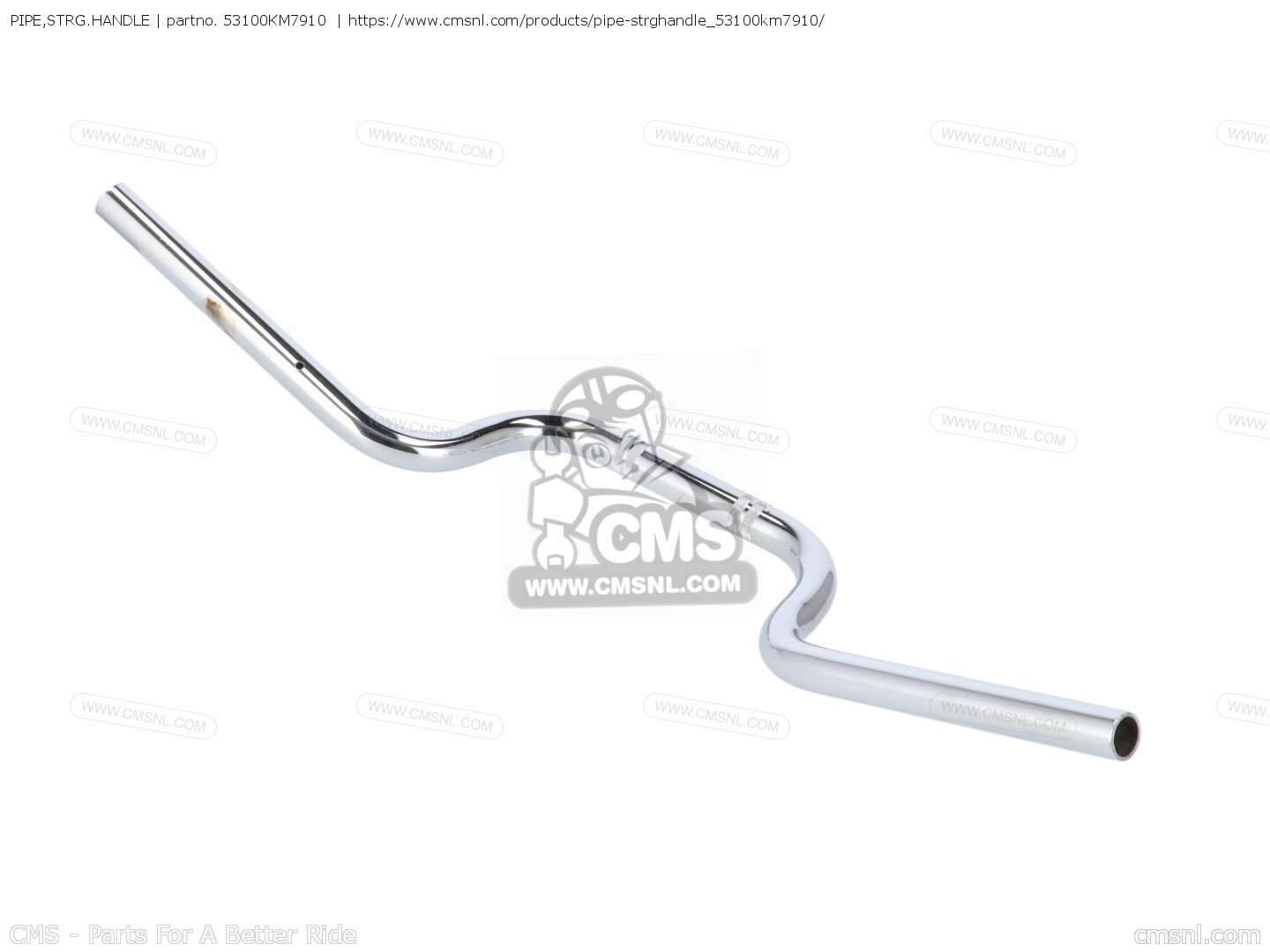 53100KM7910: PIPE,STRG.HANDLE Honda - buy the 53100-KM7-910 at CMSNL