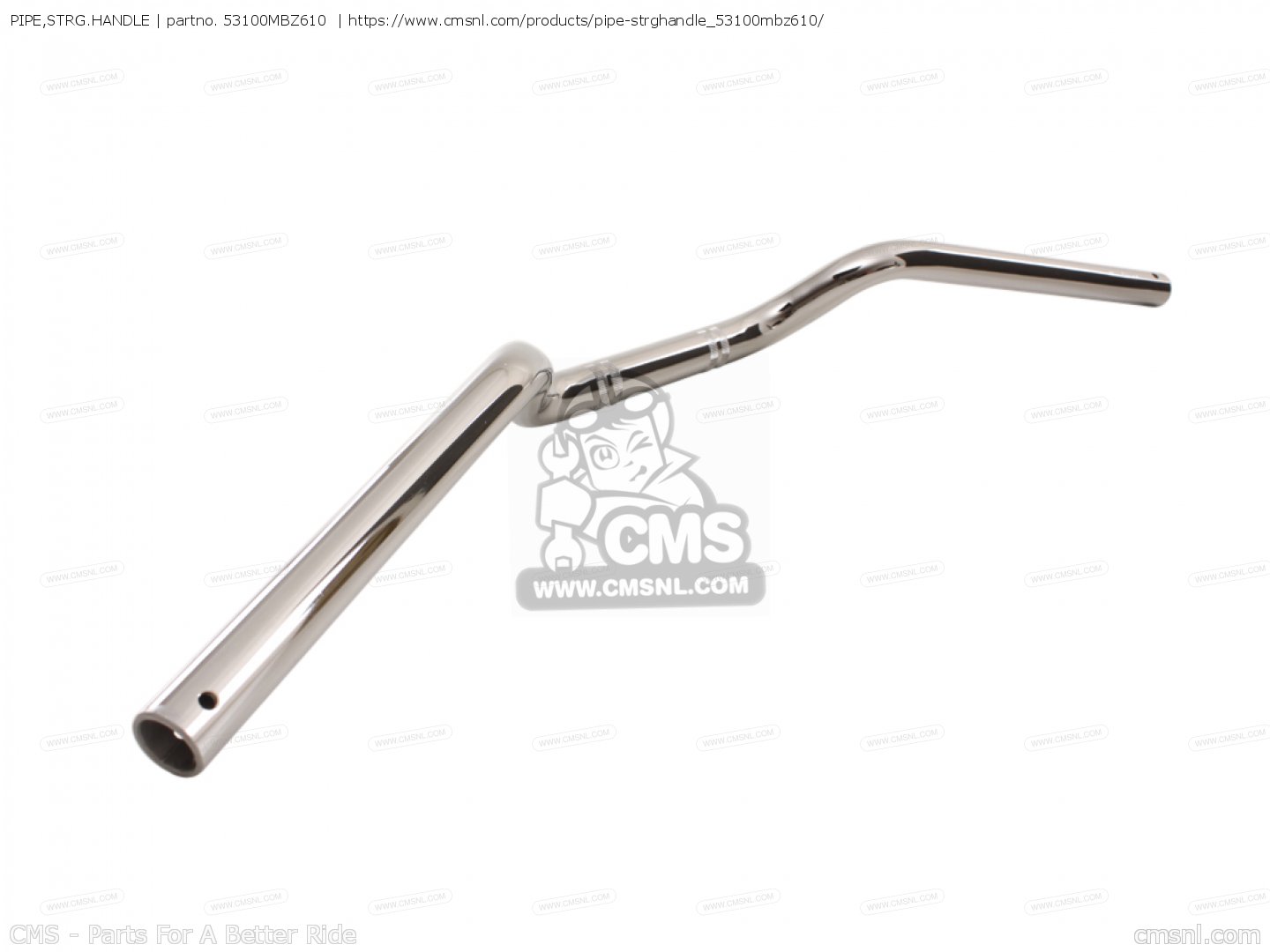 PIPE,STRG.HANDLE for Honda - order at CMSNL