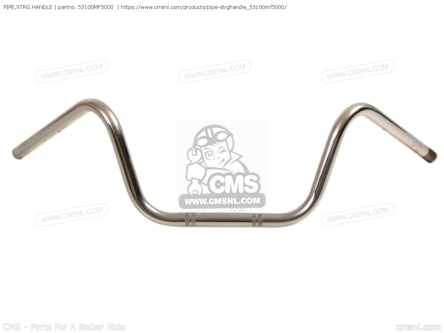 53100MF5000: PIPE,STRG.HANDLE Honda - buy the 53100-MF5-000 at CMSNL