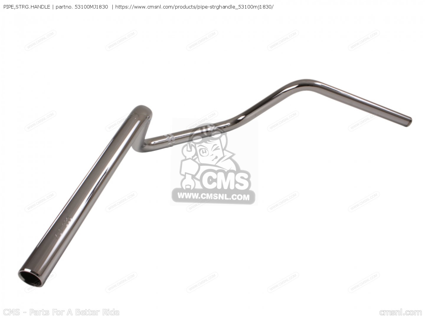 53100MJ1830: Pipe,strg.handle Honda - buy the 53100-MJ1-830 at CMSNL