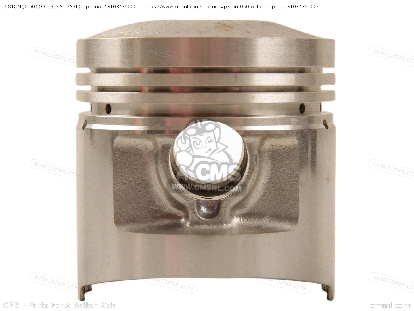 13103439000: PISTON (0.50) (OPTIONAL PART) Honda - buy the 13103-439 ...
