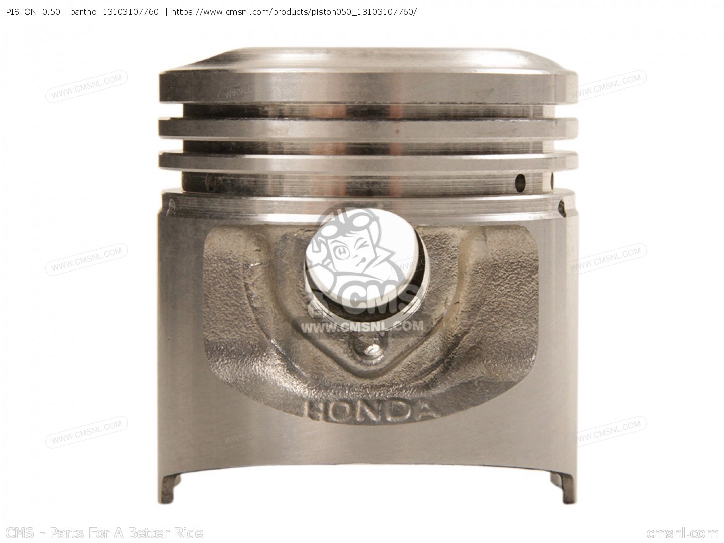 13103107760: PISTON 0.50 Honda - buy the 13103-107-760 at CMSNL