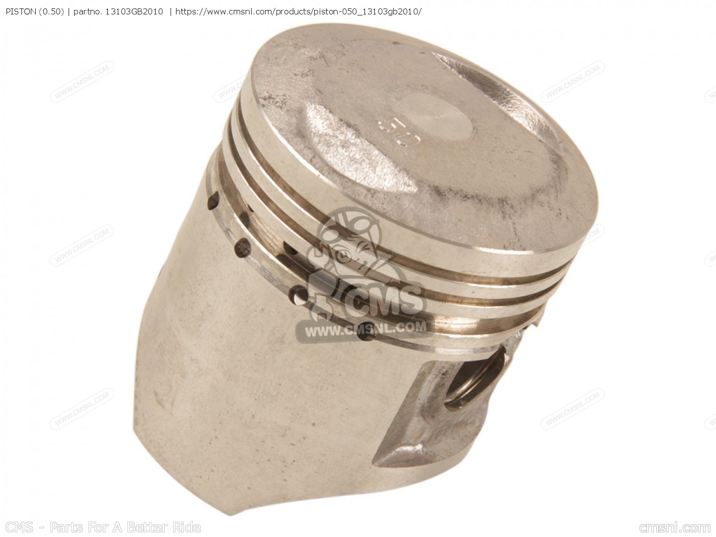 13103GB2010: PISTON (0.50) Honda - buy the 13103-GB2-010 at CMSNL