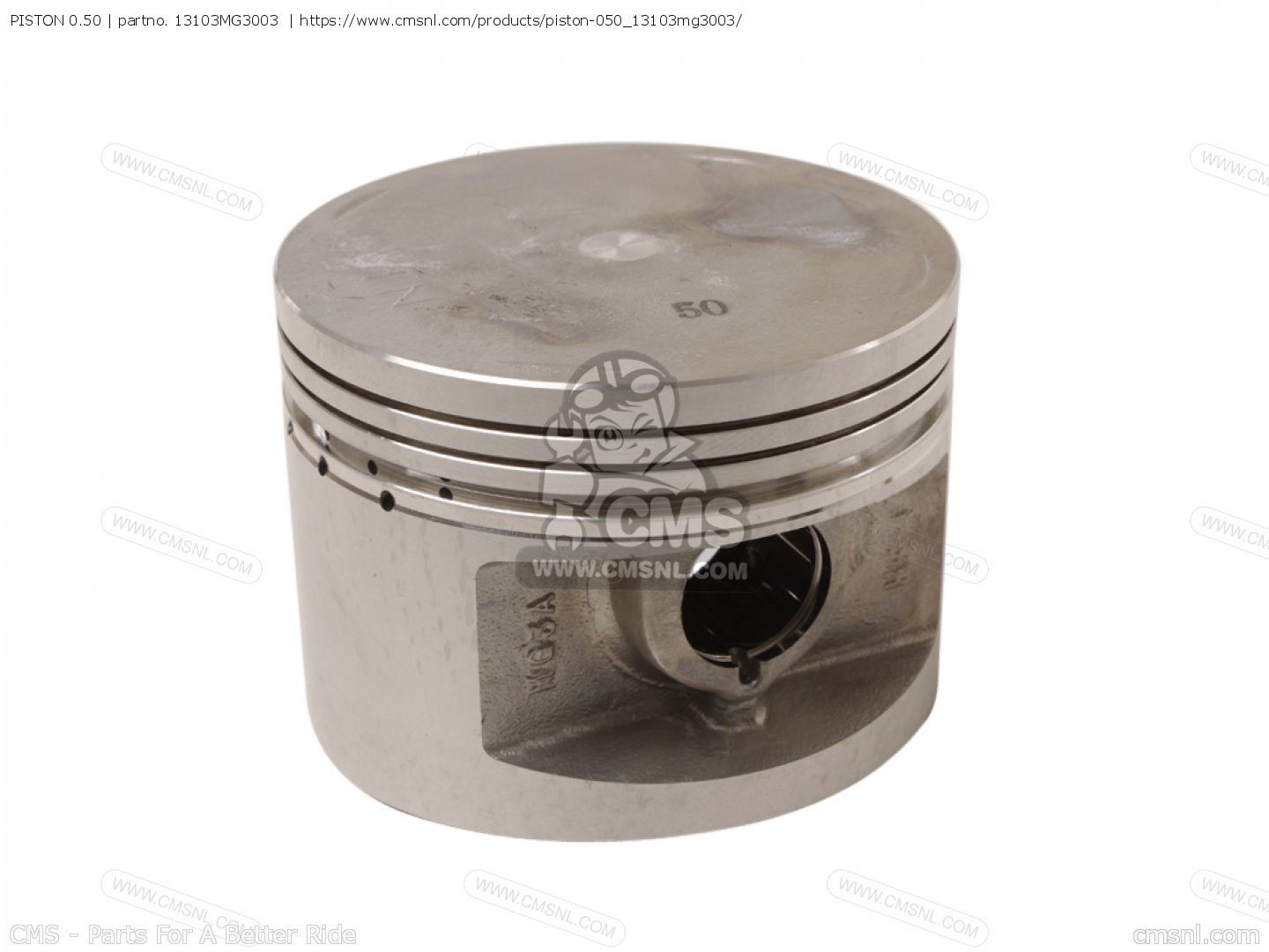 13103MG3003: PISTON 0.50 Honda - buy the 13103-MG3-003 at CMSNL