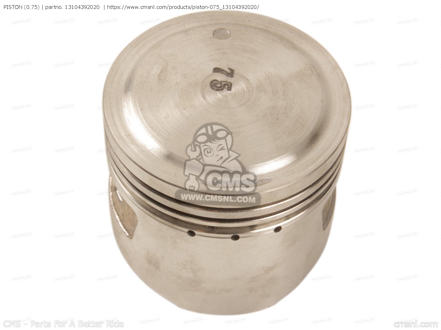 13104392020: PISTON (0.75) Honda - buy the 13104-392-020 at CMSNL